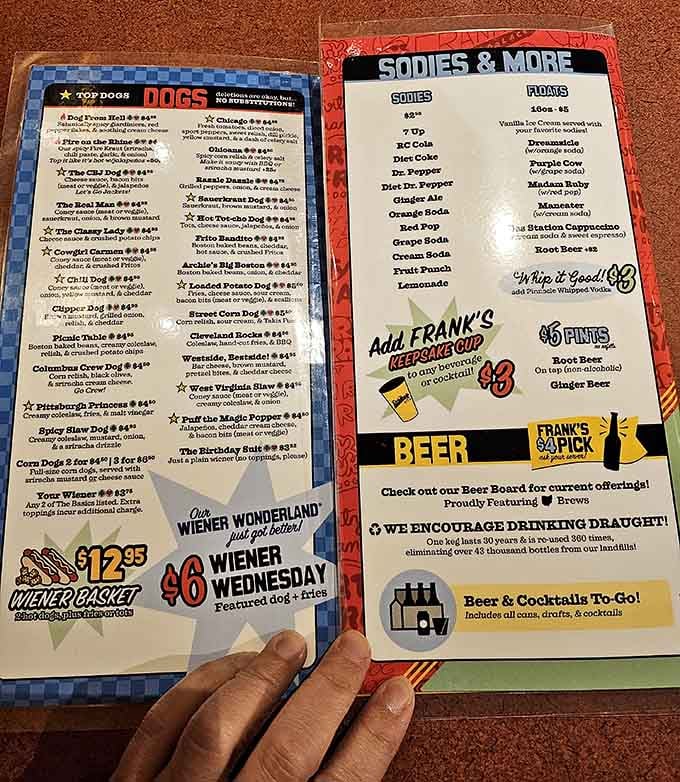 A menu this creative deserves its own museum wing, or at least a very long lunch break.