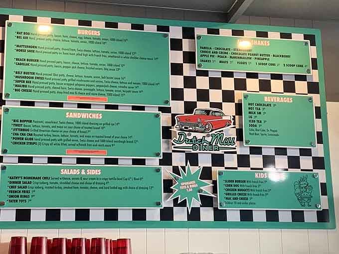 A menu board so packed with great options, you'll need a minute, maybe two, possibly three.