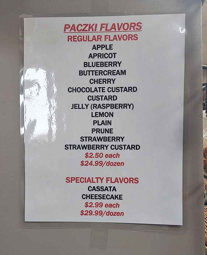 Thirteen paczki flavors means thirteen opportunities to make questionable life choices, all of them delicious and worthwhile.