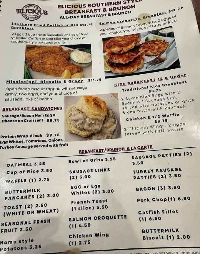 A menu that reads like a Southern grandmother's greatest hits, every single item deserving its own spotlight.