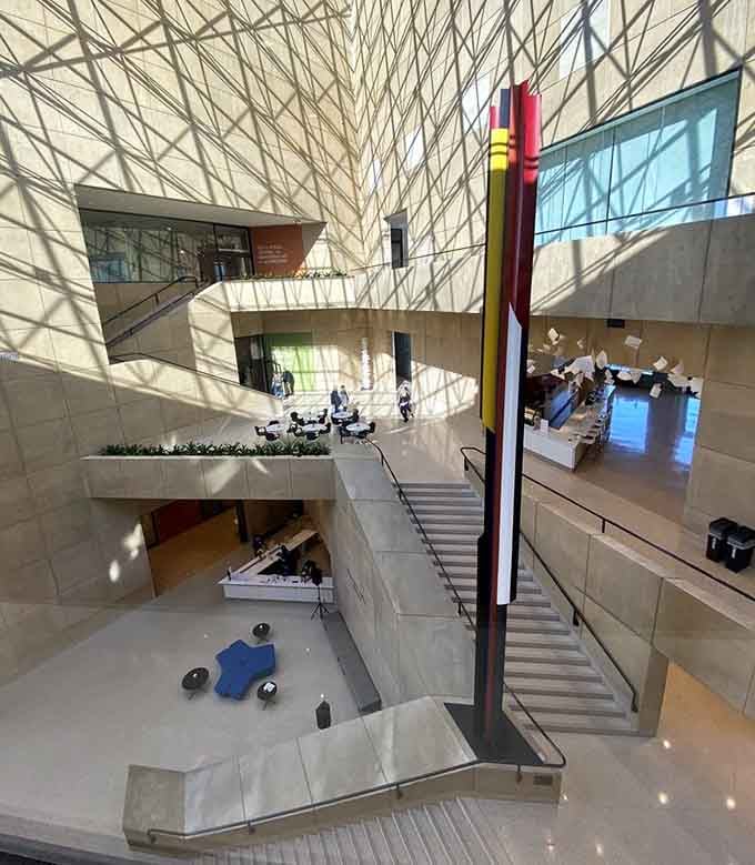 Looking down into this atrium feels like standing inside a living sculpture &mdash; and honestly, you might never want to leave.