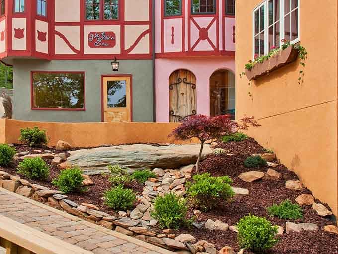 Even the garden here looks like it studied abroad in Europe and never quite came home.