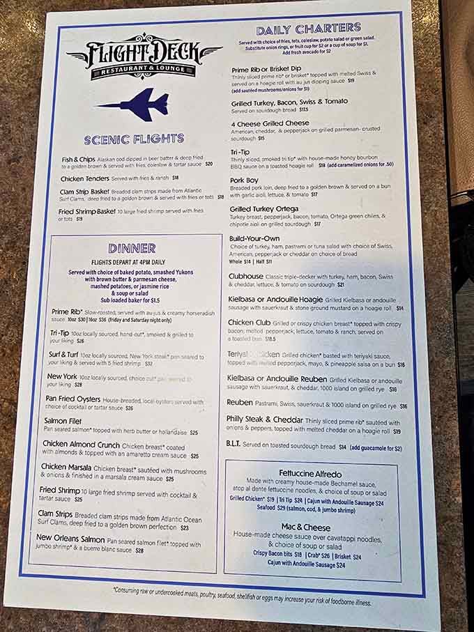 The menu reads like a greatest hits album of American comfort food, with something for every appetite.