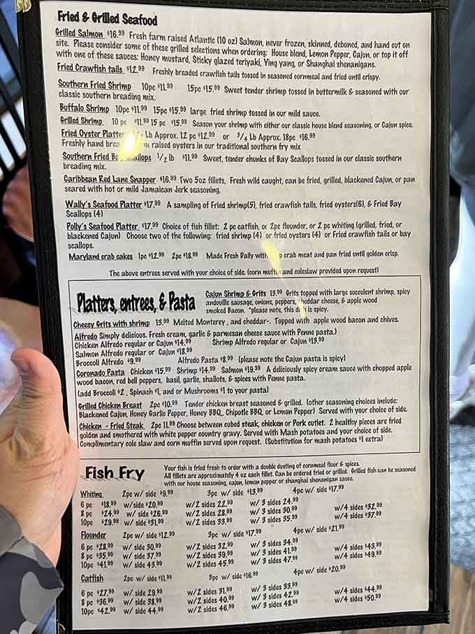 This menu reads like a choose-your-own-adventure book, except every ending involves you being incredibly full and happy.