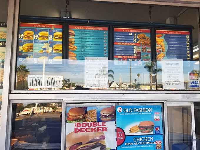 The menu board speaks volumes: classic combos, local favorites, and enough choices to make decision-making deliciously difficult.
