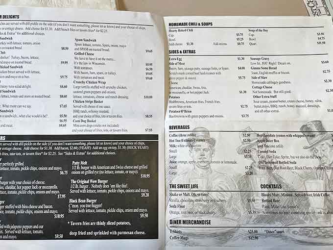 The menu reads like a greatest hits album of American diner classics, and every track's a winner.