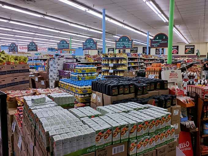 Stacked floor to ceiling with name-brand goods, this place makes a warehouse club look like it's barely trying.