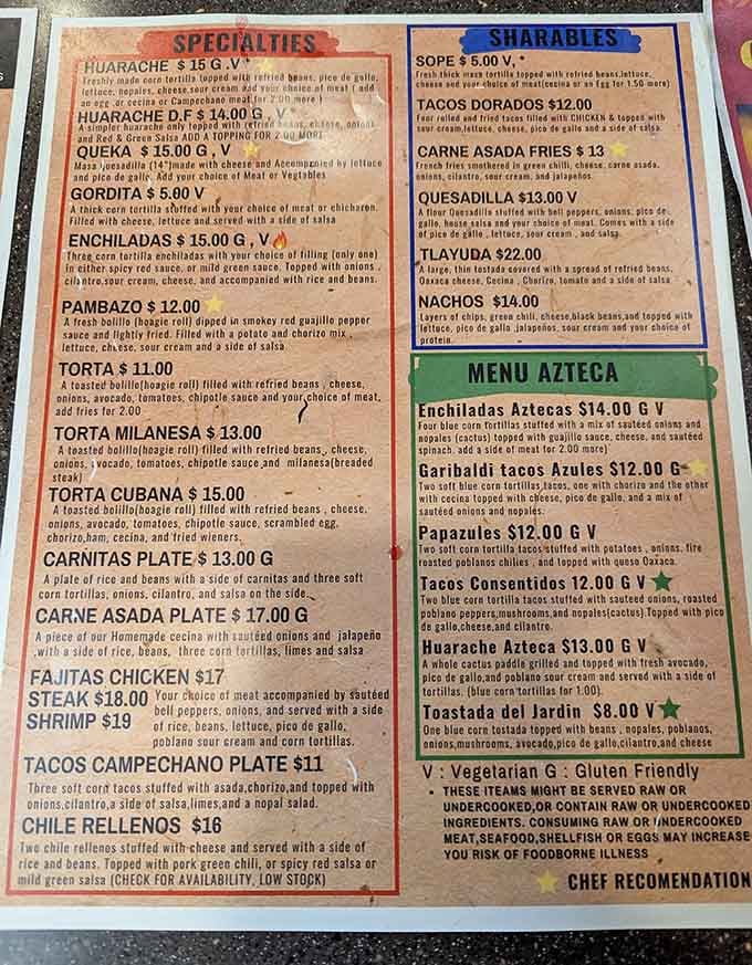 A menu this thoughtful doesn't happen by accident, someone in that kitchen genuinely loves what they're cooking.