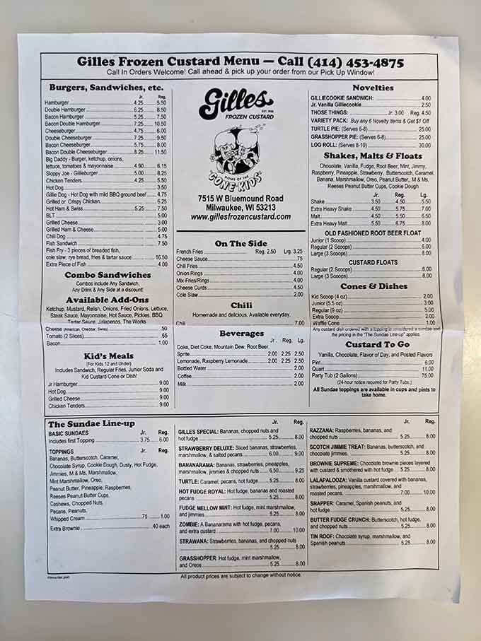 A menu this generous deserves its own reading glasses. Every section is a new reason to stay longer.