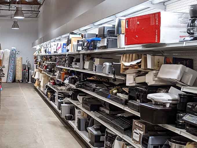 Shelves packed tighter than a game of Tetris, and every single item is a potential score.