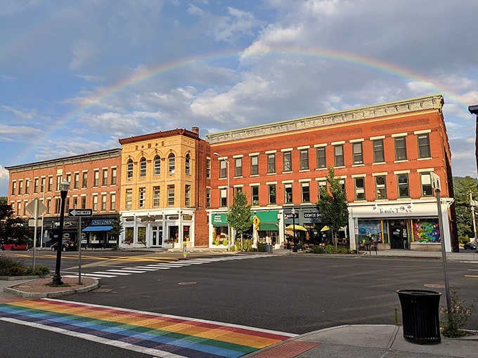 A rainbow over Main Street feels less like coincidence and more like Great Barrington showing off on purpose.