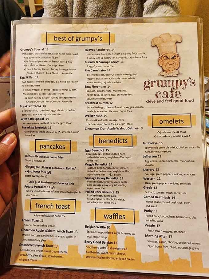 A menu this creative deserves its own fan club. Cajun home fries on almost everything? Yes, please.
