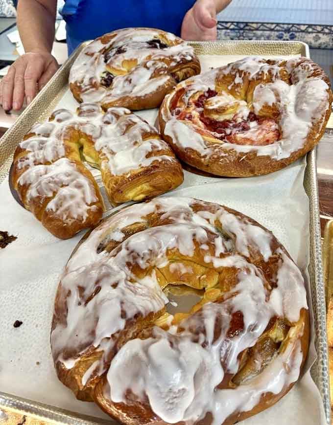 These aren't just pastries shaped like letters, they're flaky, almond-filled masterpieces that justify any road trip distance.