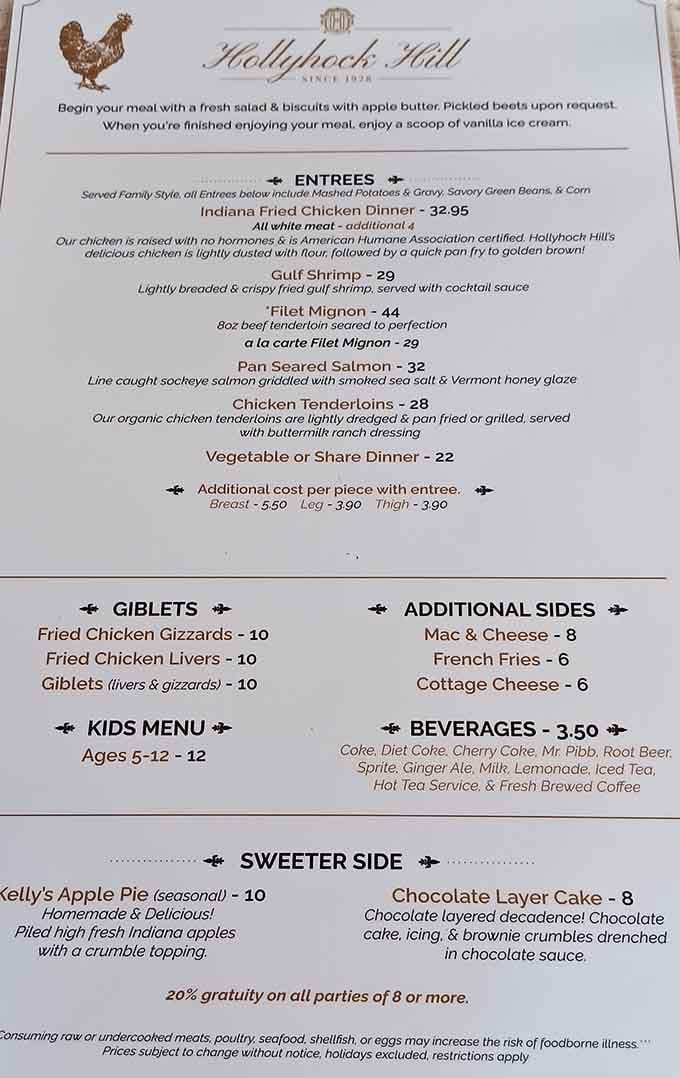 A menu that's been making Indianapolis residents genuinely happy, one golden piece of fried chicken at a time.