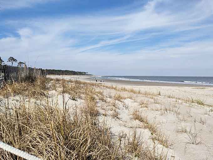 Miles of pristine coastline where your biggest decision is which direction to walk first. Choose wisely, or don't.