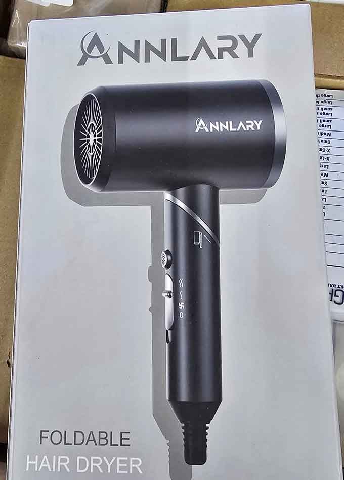 Still boxed, still perfect, this foldable hair dryer proves that great personal care finds show up in the most unexpected places.
