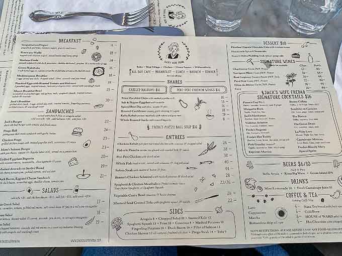A menu this good deserves careful study. Take your time. Every single line rewards the effort.