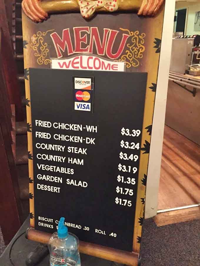 A chalkboard menu this short and this honest means the kitchen already knows exactly what it's doing.