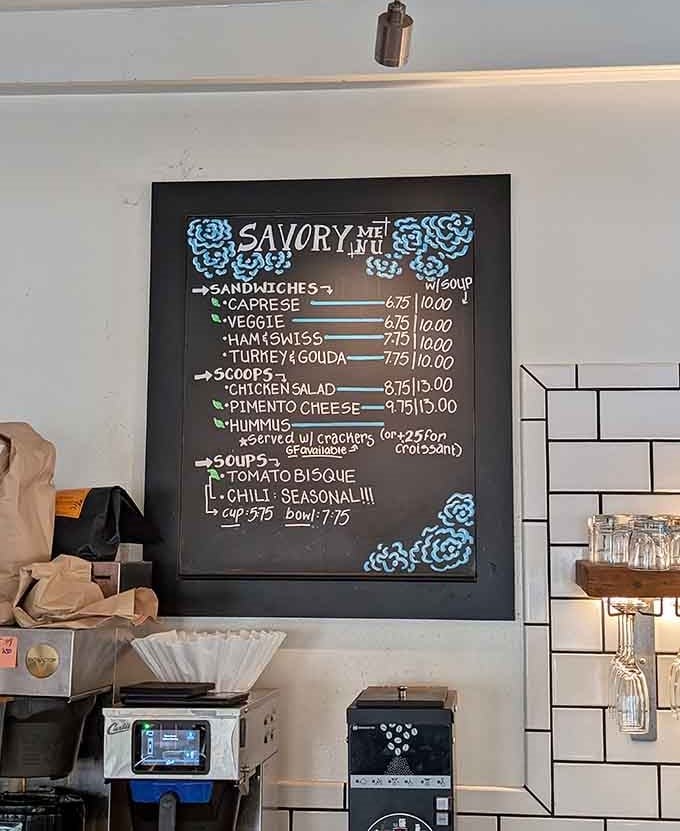 That hand-lettered menu board tells you everything you need to know about the care put into this place.