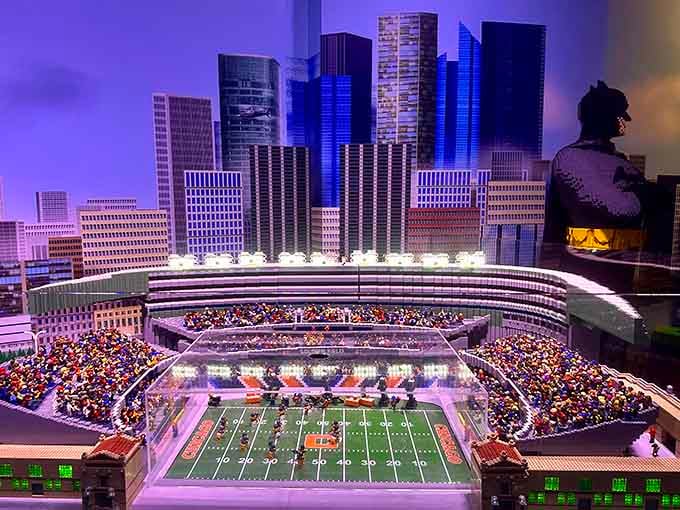 Soldier Field recreated in LEGO bricks proves Chicago sports fans are dedicated even in miniature plastic form.
