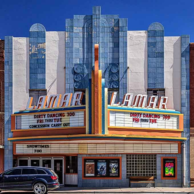 This Art Deco beauty has been lighting up the marquee long before streaming made us all hermits.