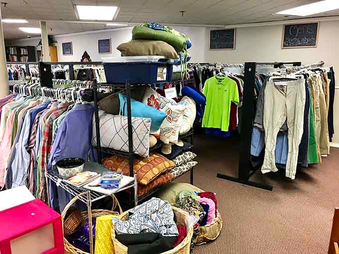 Racks packed with color, texture, and possibility, your next favorite shirt is probably hiding somewhere in this glorious pile.
