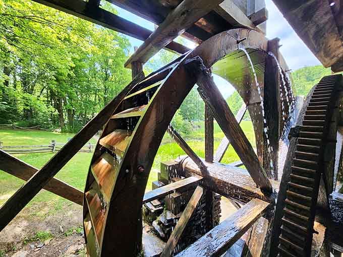 Water-powered engineering that's been turning strong and steady since before anyone invented the phrase "planned obsolescence" or "tech support."