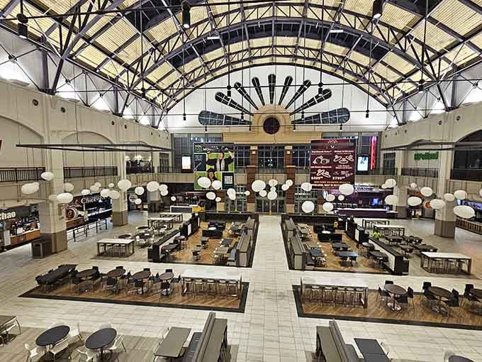 This sprawling food court could host a small convention, which is perfect when you need fuel for marathon shopping.