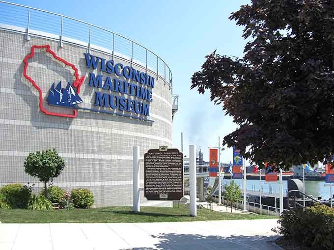 The Wisconsin Maritime Museum stands proud, reminding us that submarines and small towns both run deep.