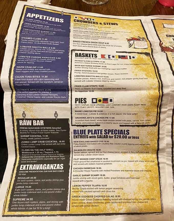 A menu this generous is basically a love letter to anyone who thought Pennsylvania couldn't do seafood right.