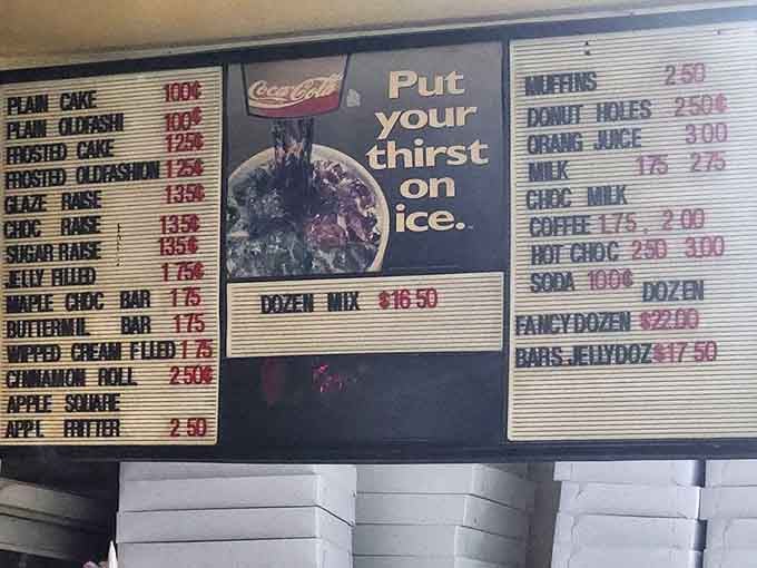 Those vintage menu boards tell you everything: this place values substance over style, and your wallet will thank you.