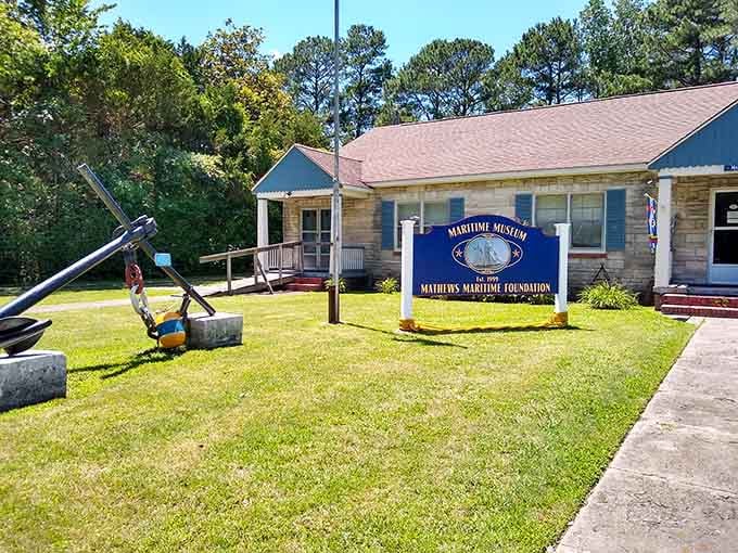 The Mathews Maritime Museum: where anchors, history, and the soul of the Chesapeake Bay all share the same front yard.