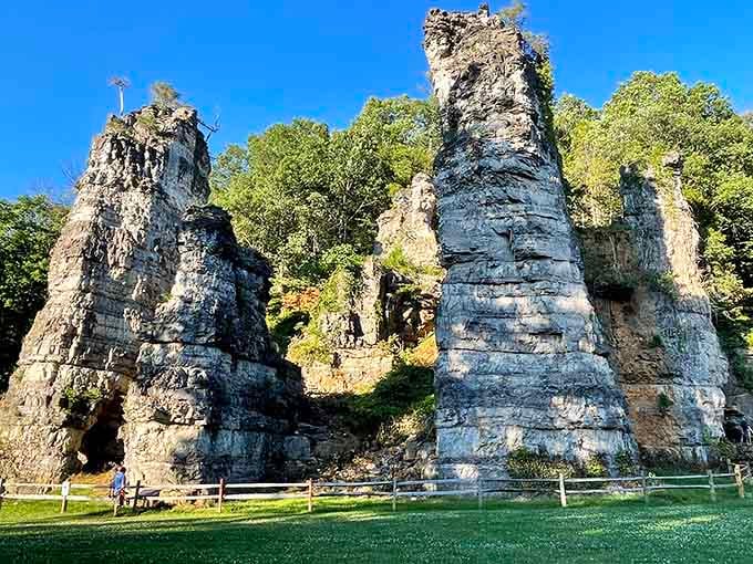 Standing before these ancient towers feels like stumbling onto a movie set, except Mother Nature's the director.