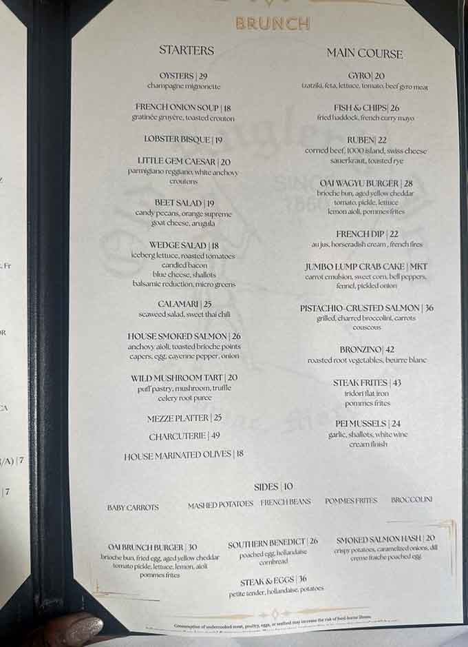 A brunch menu this thoughtful deserves a slow read, like a love letter written entirely in delicious decisions.