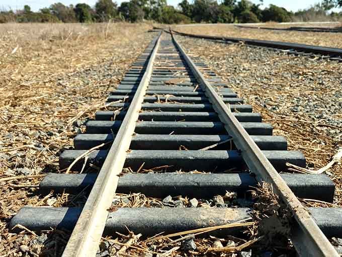 These tracks stretch over a mile through the park, proving some hobbies require serious commitment.