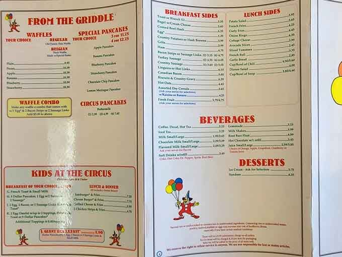 From lemon meringue pancakes to biscuits and gravy, this menu reads like a greatest hits album for breakfast lovers.
