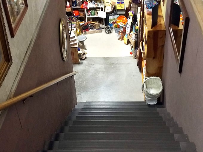 Those stairs aren't just steps. They're a one-way ticket to even more hidden treasures below.