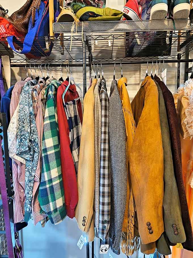 Somewhere between a time capsule and a very stylish closet, these vintage racks hold decades worth of character.