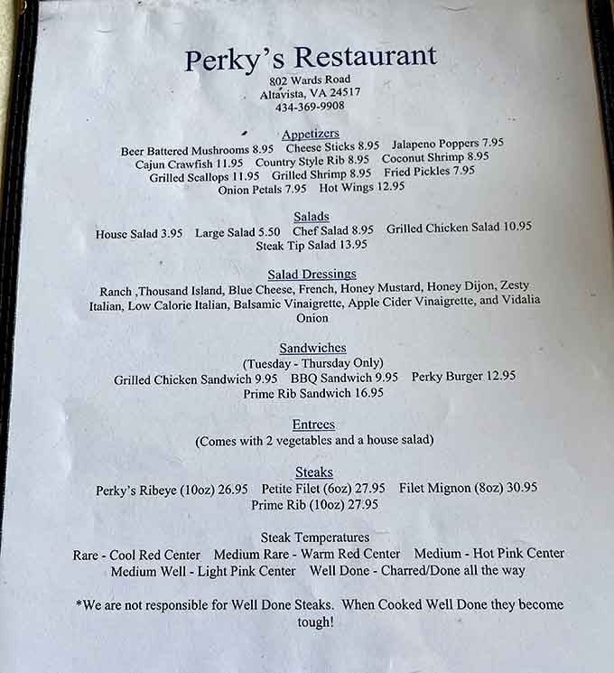A menu this straightforward is a sign of confidence. No gimmicks, just great food done right every single time.
