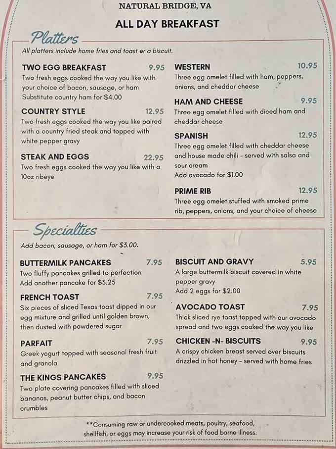 An all-day breakfast menu this generous deserves its own standing ovation, honestly.