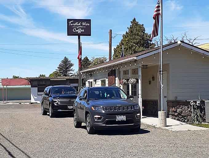 The drive-through line at Twisted Wire Coffee tells the whole story: good coffee pulls people in, every single morning, rain or shine.