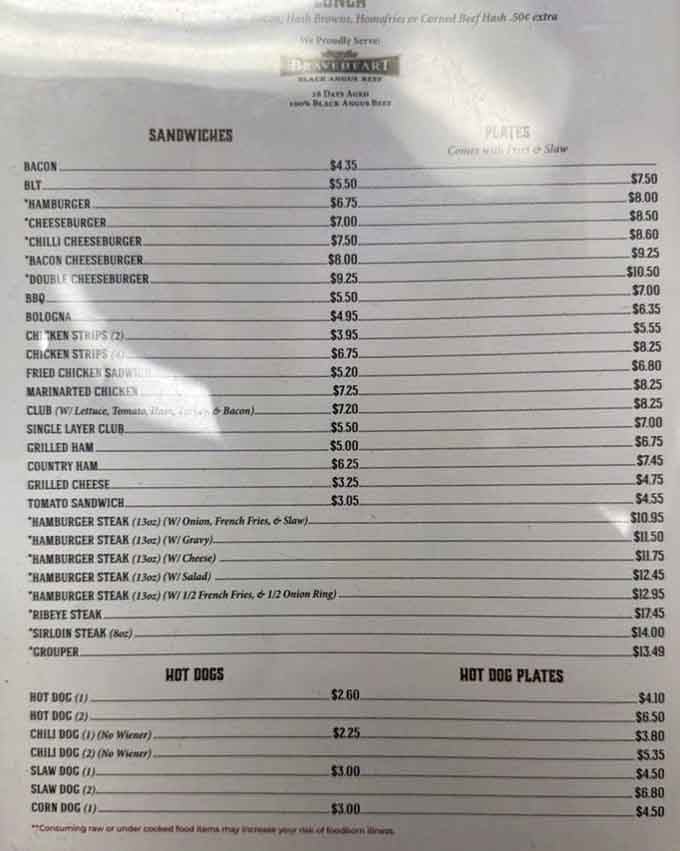 A menu that reads like a love letter to Southern cooking, written by someone who means every word.