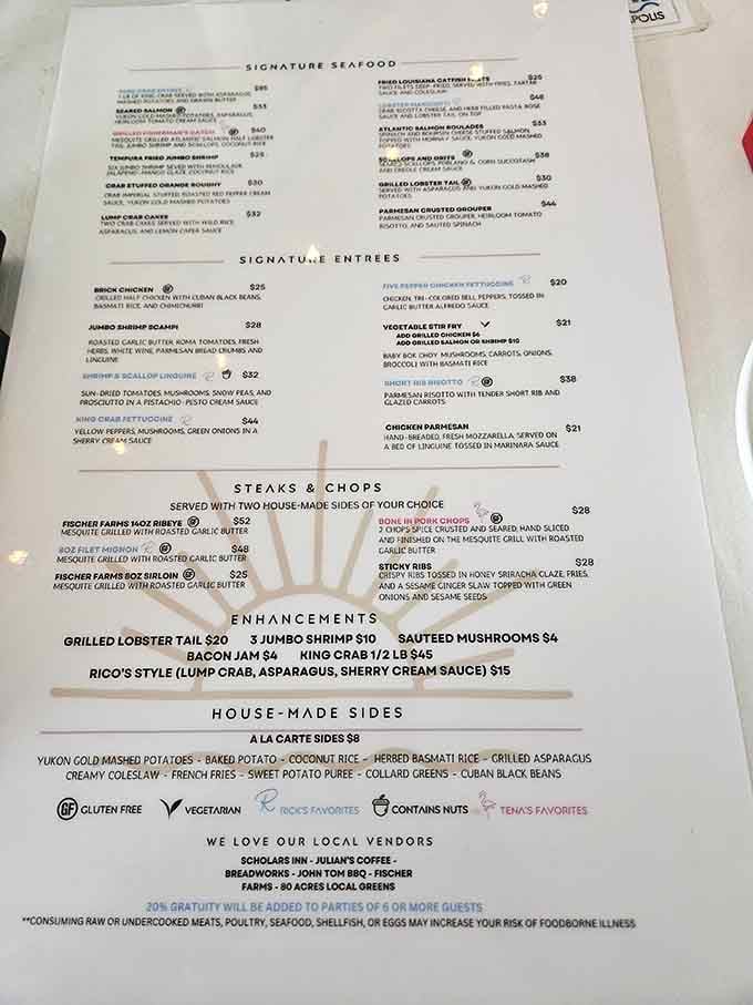 A menu this ambitious in the Midwest deserves a standing ovation and an empty stomach.