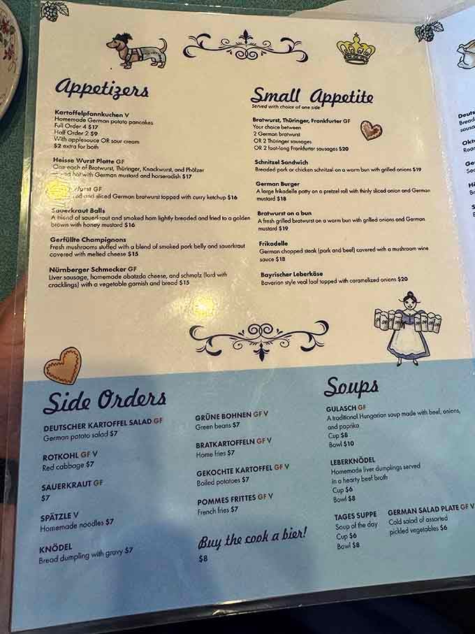 A menu that reads like a love letter to Germany. Every dish here has a story worth tasting.