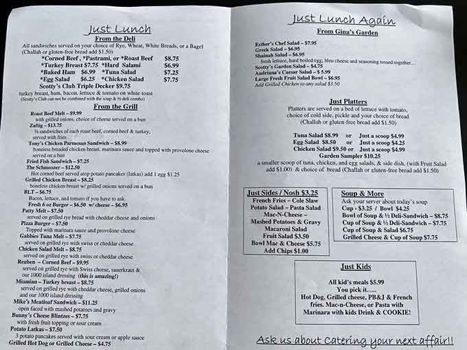 A menu that reads like a love letter to comfort food, with something genuinely good for absolutely everyone at the table.