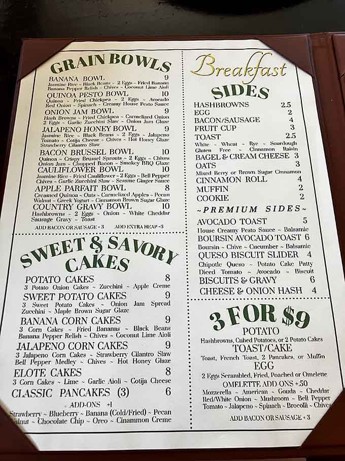 A menu this creative has absolutely no business existing in a tiny Illinois town, and yet here we are.