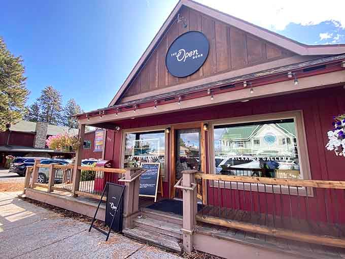 The Open Door lives up to its name, welcoming everyone with Mediterranean-inspired flavors tucked inside a charming red craftsman building.