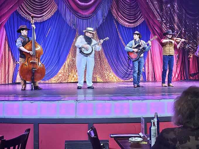 Four musicians, one stage, and enough banjo energy to make your boots tap involuntarily.