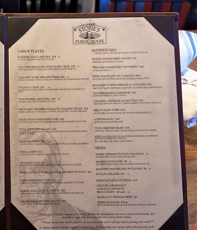 A menu this satisfying, from shepherd's pie to lobster roll, is basically a love letter written in pub food.