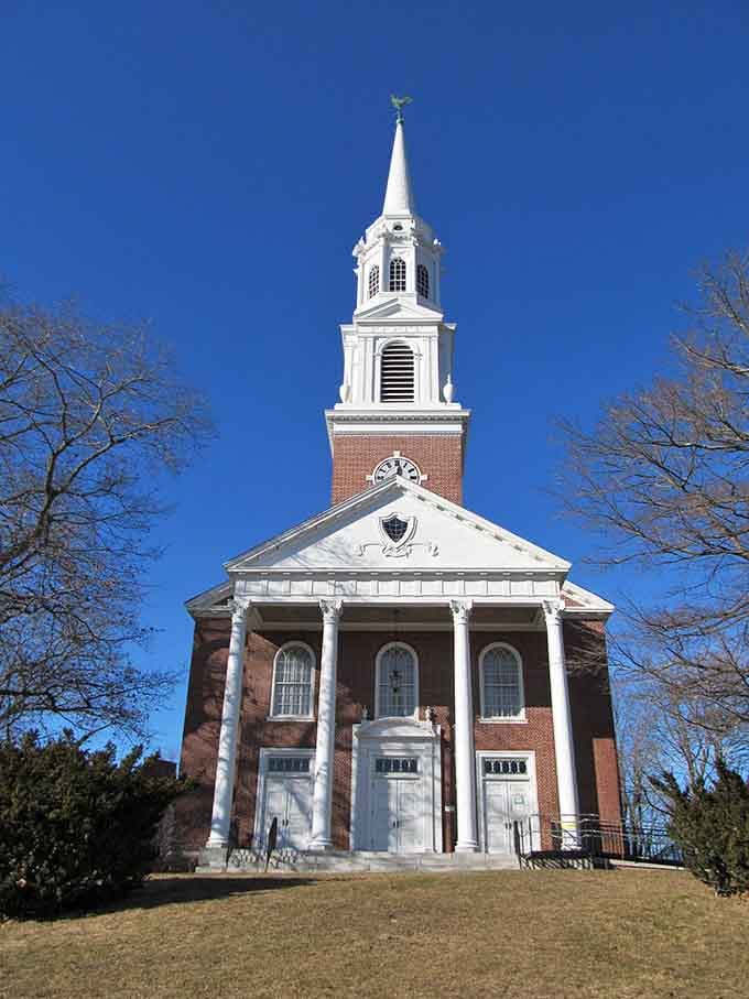 The Storrs Congregational Church steeple has been pointing toward something good for a very long time.